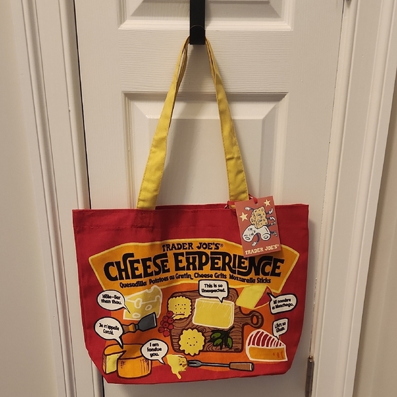 Trader Joe'S | Bags | Trader Joes Red And Yellow Cheese Experience Tote ...
